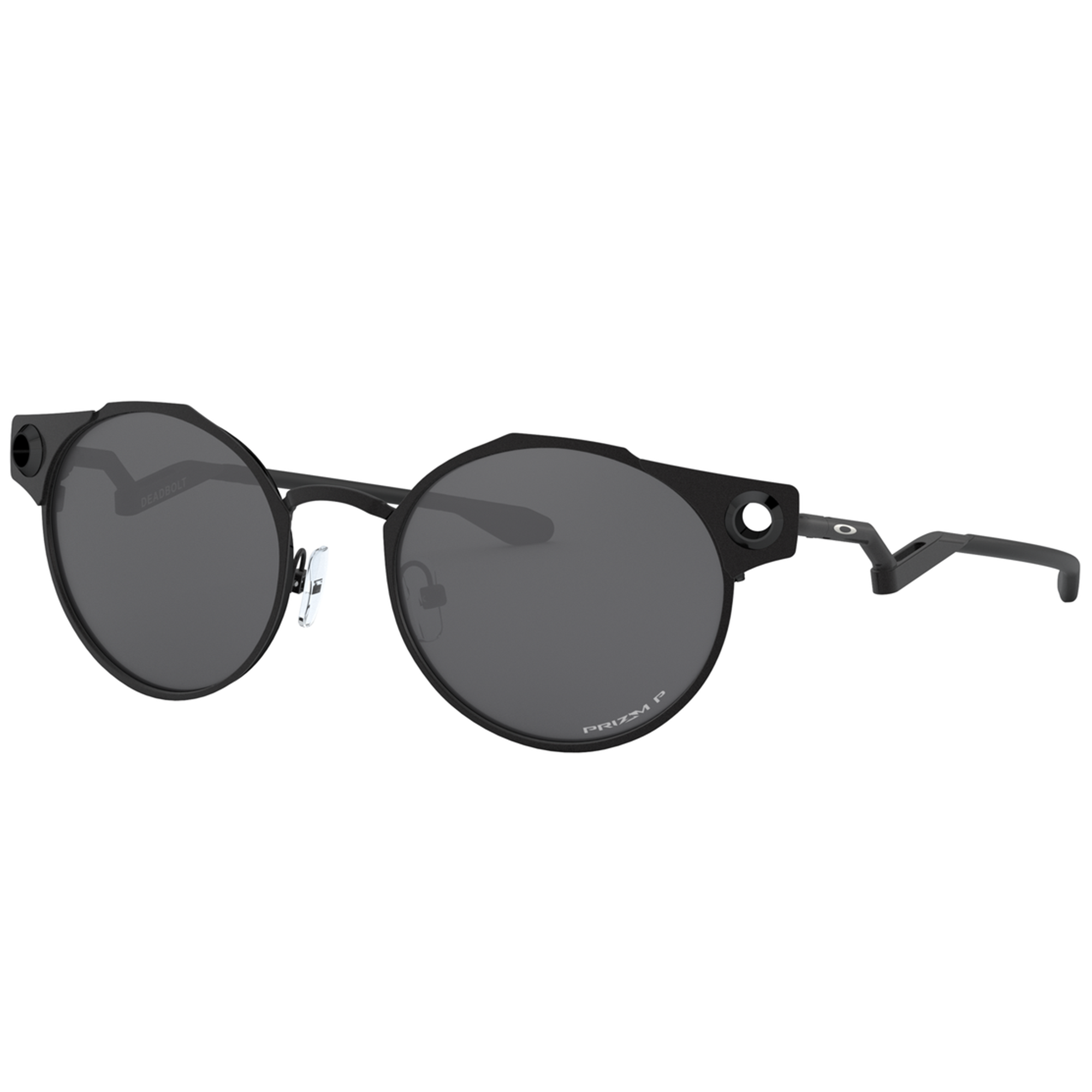 Oakley Deadbolt Sunglasses (Satin Black) Prizm Black Polarized Lens ...
