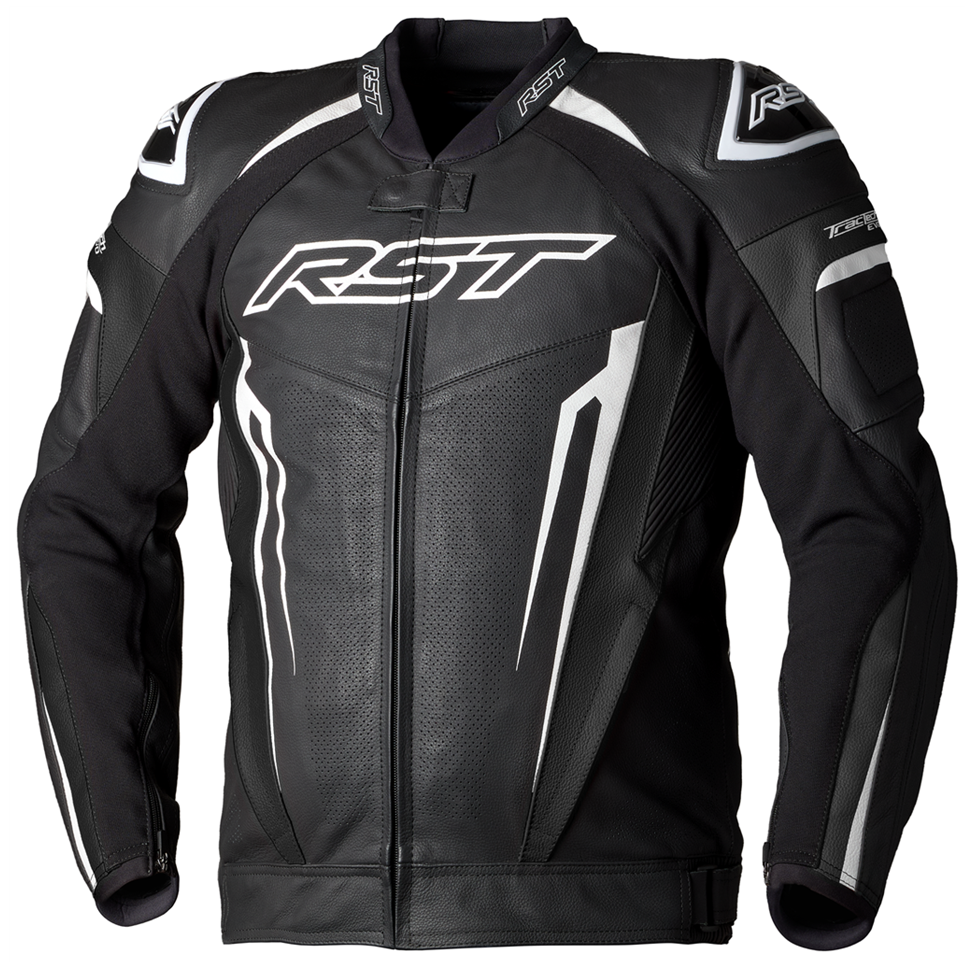 RST Tractech Evo 5 (CE) Leather Motorcycle Jacket Motorcycle Motorbike ...