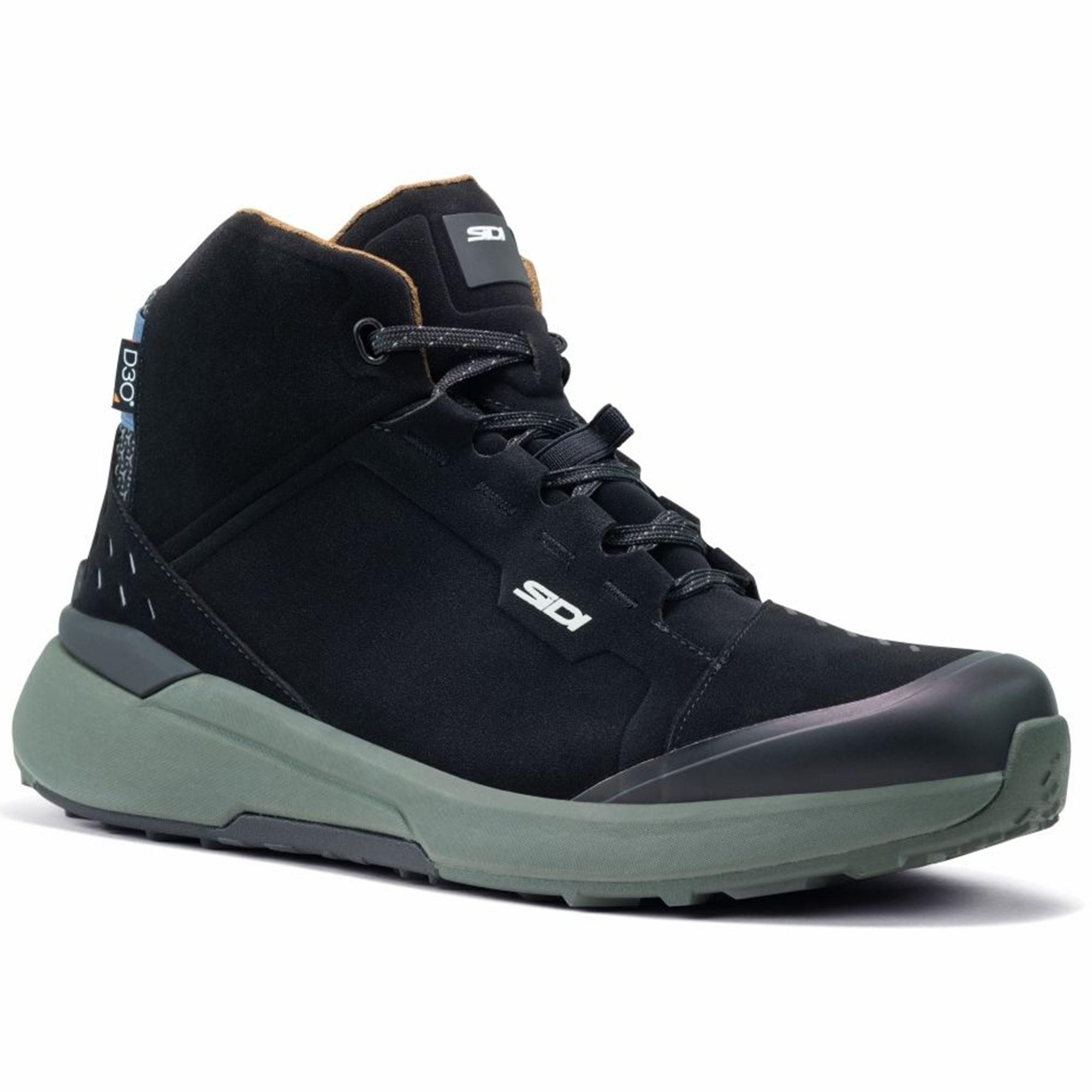 Sidi Nucleus Suede Waterproof Shoes (CE) - Black/Ivy – Gear Change Online