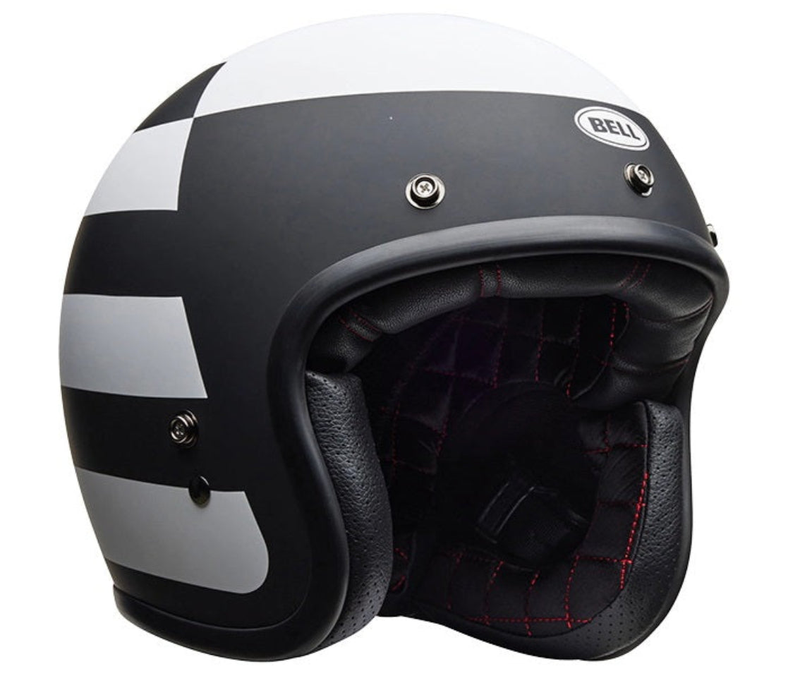 Bell Custom 500 2024 ECE - PARLOR MATTE BLACK WHITE – Gear Change Online