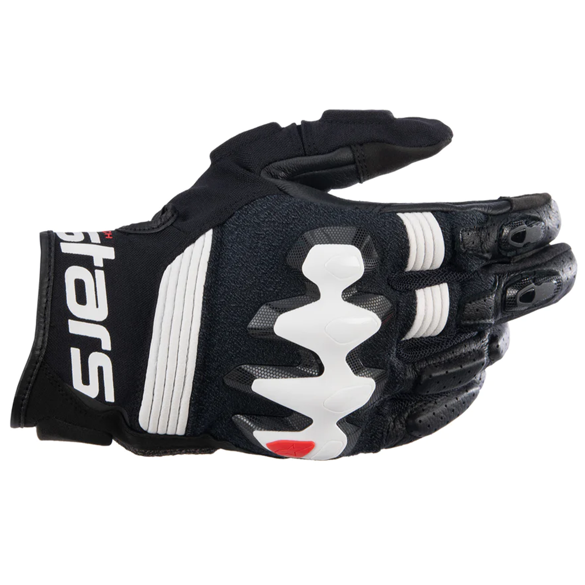 Alpinestars Halo Leather Gloves - Black/White – Gear Change Online