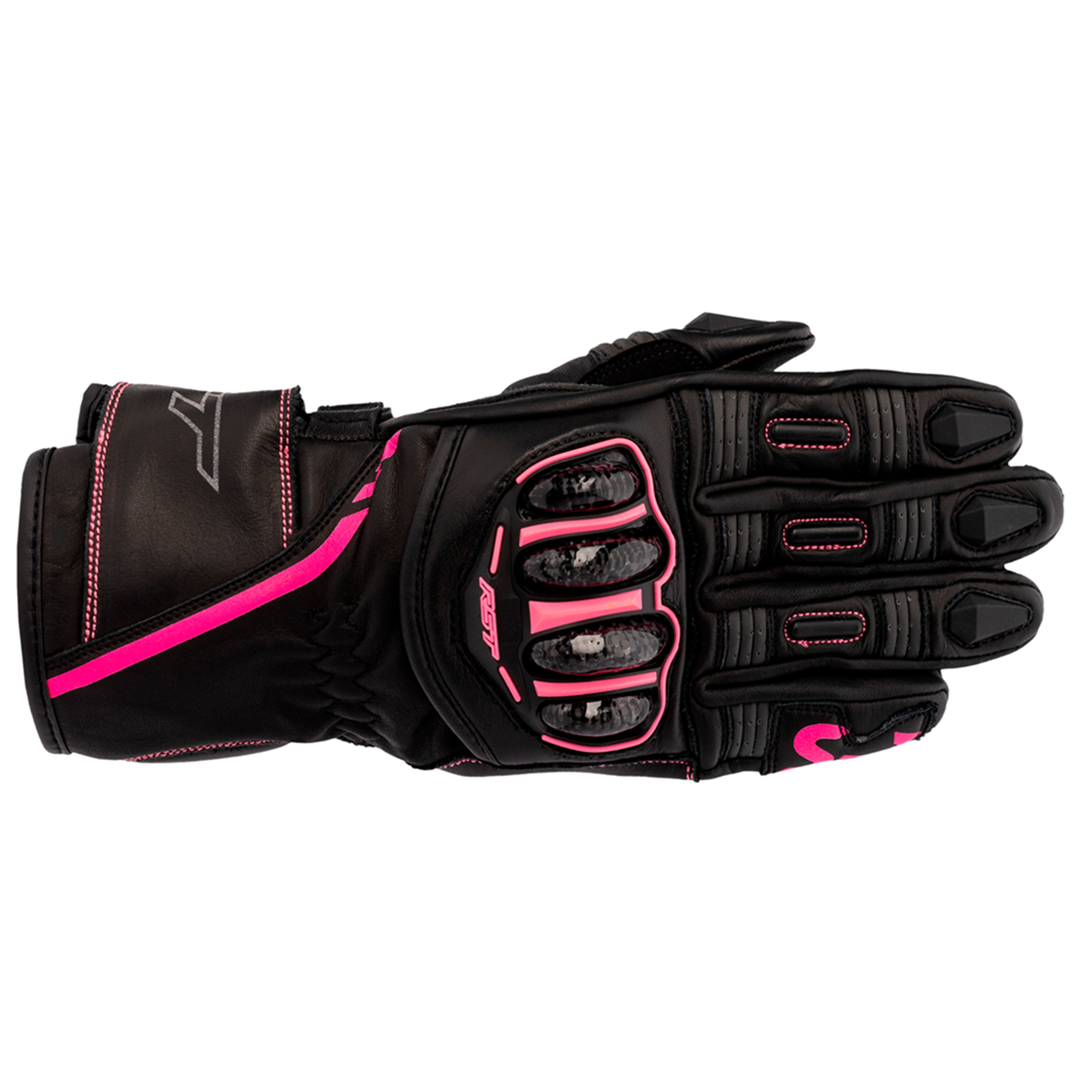 RST S1 CE Ladies Gloves - Black/Neon Pink (3060) – Gear Change Online