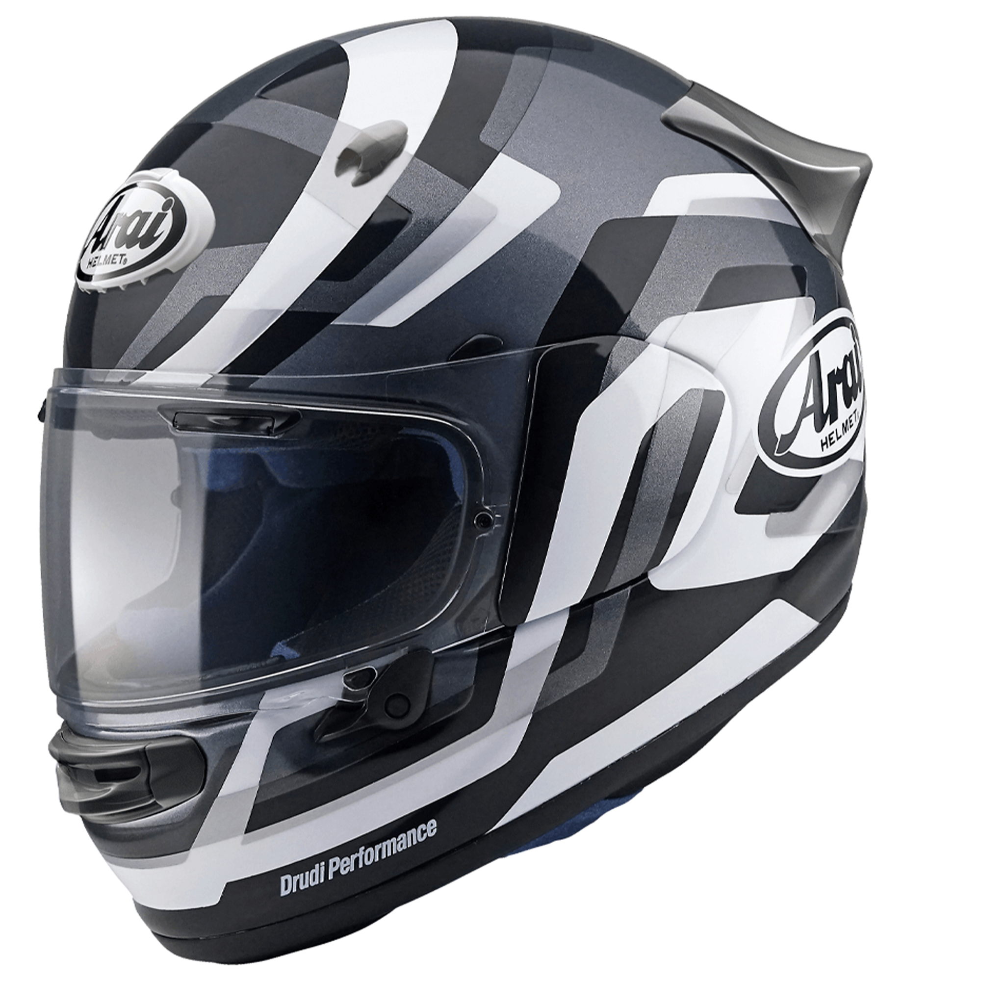 Arai Quantic Snake White Motorcycle Helmet - Free Dark Visor – Gear Change Online