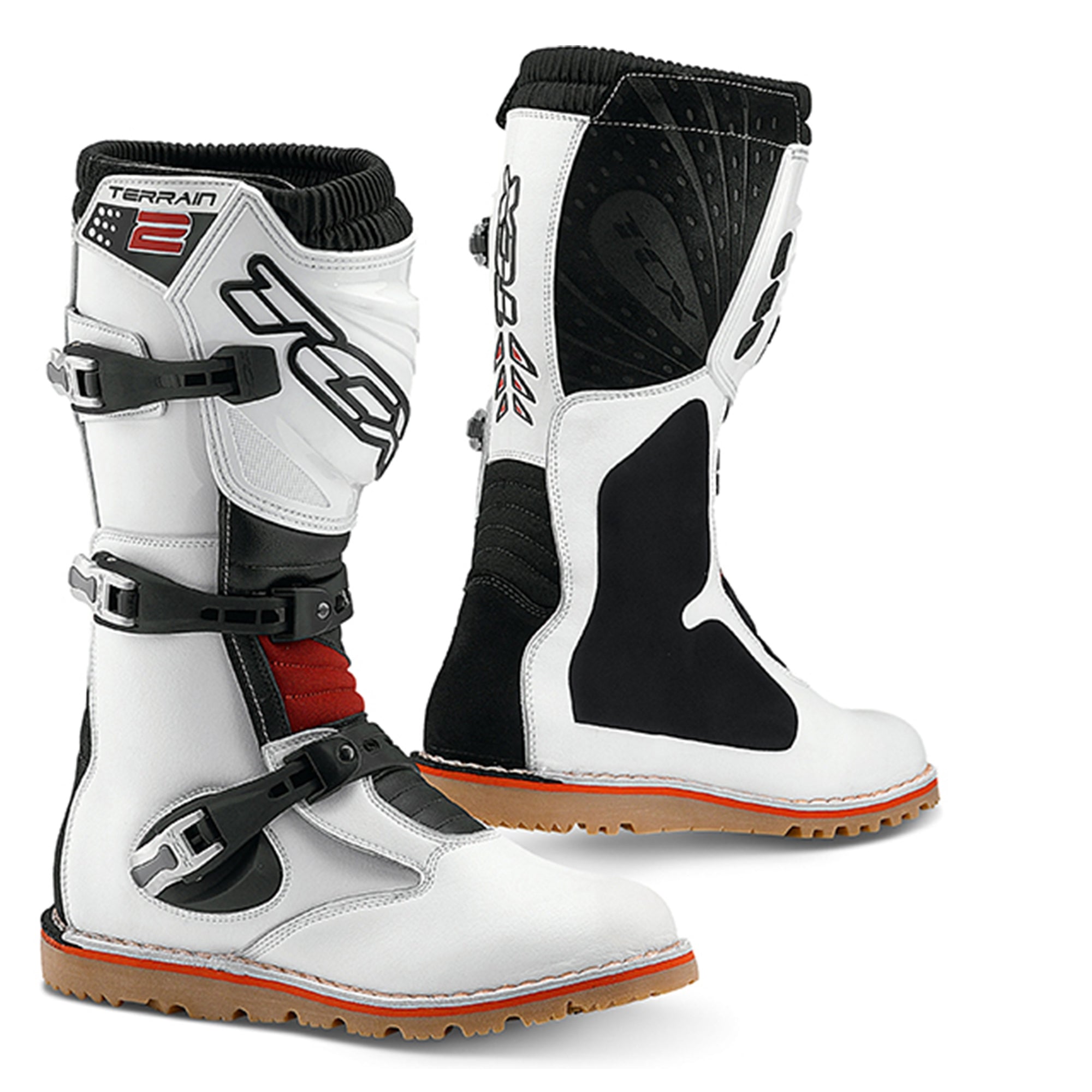 TCX Terrain 2 - White Motorcycle Off Road Boots – Gear Change Online